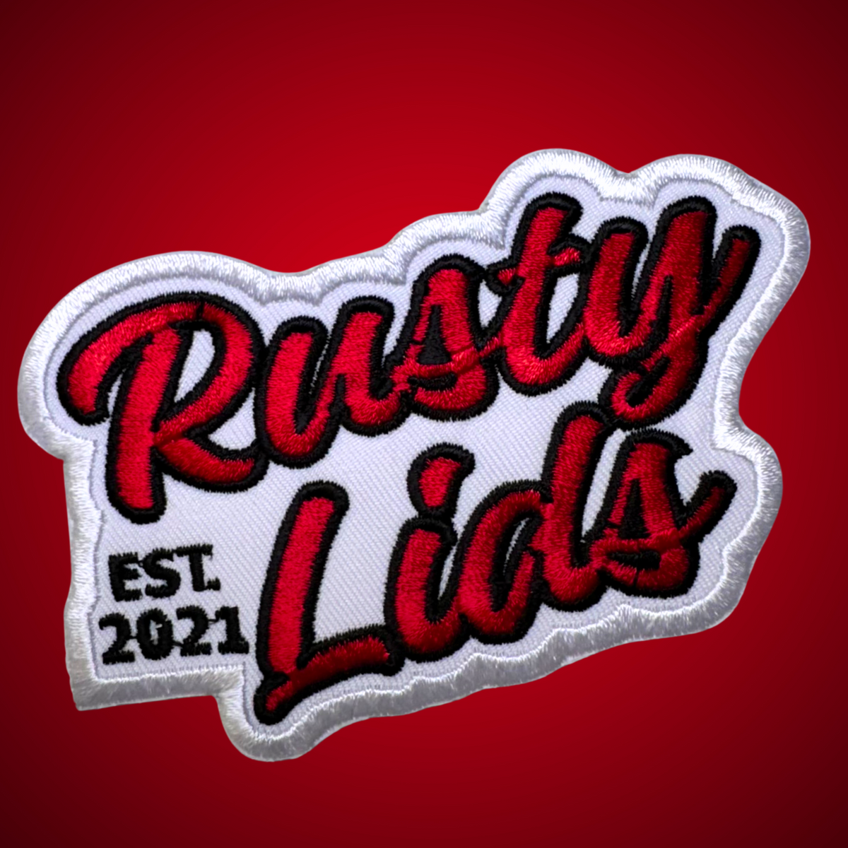 Rusty Lids Script Patch - Wh/ Red