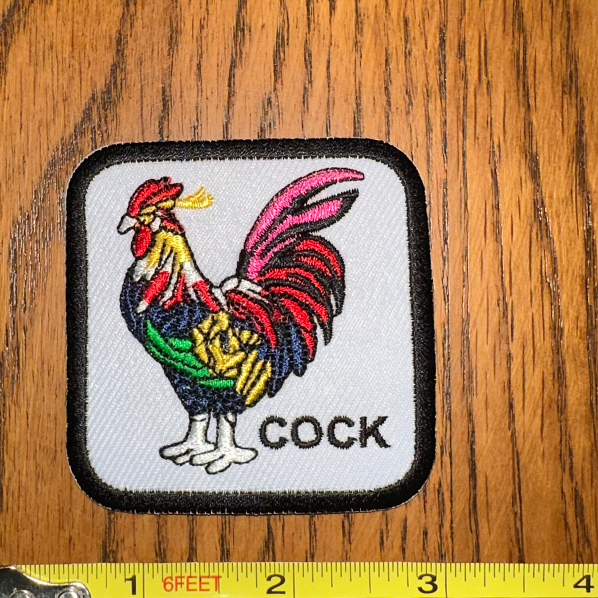 Cock Patch - Pink Tail – Rusty Lids