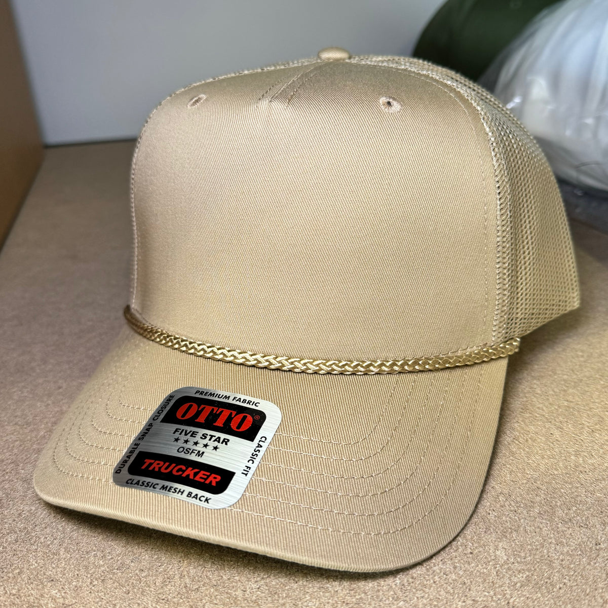 BLANK OTTO Rope Trucker Hat - Khaki – Rusty Lids