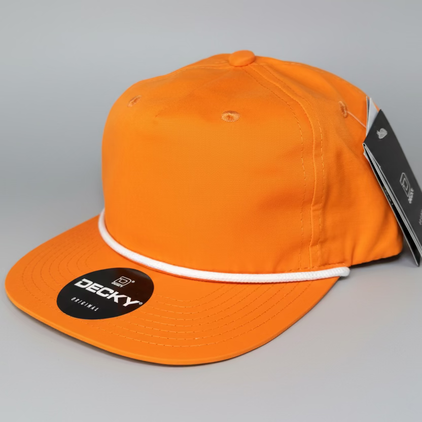 Decky 6032 Classic Grandpa Rope Hat - Orange/ White – Rusty Lids