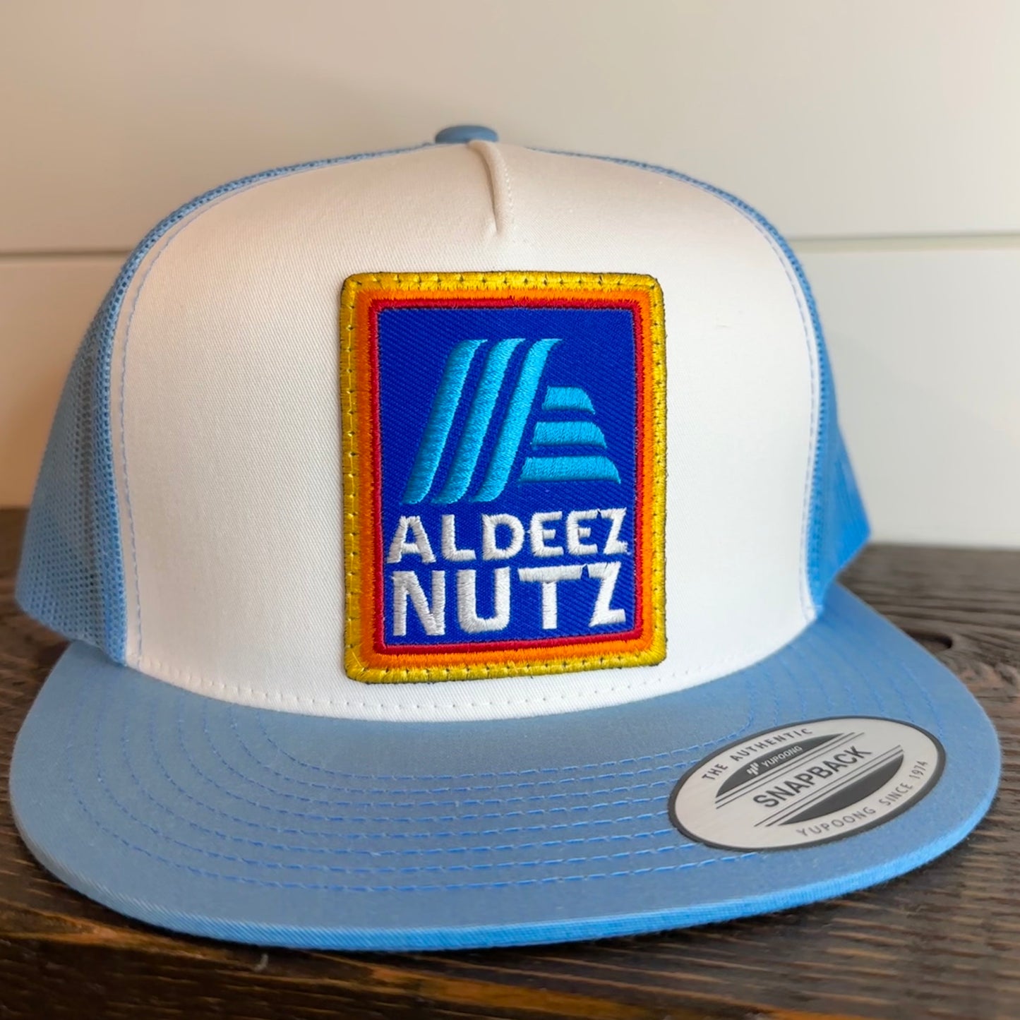 QUICK ORDER Aldeez Nutz Hat - White/ Blue 6006 Hat – Rusty Lids