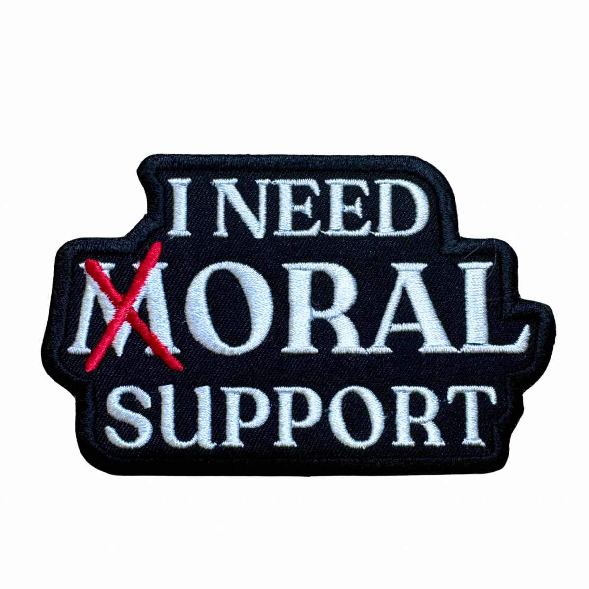 I need Oral Support Patch - Blk/Wh – Rusty Lids