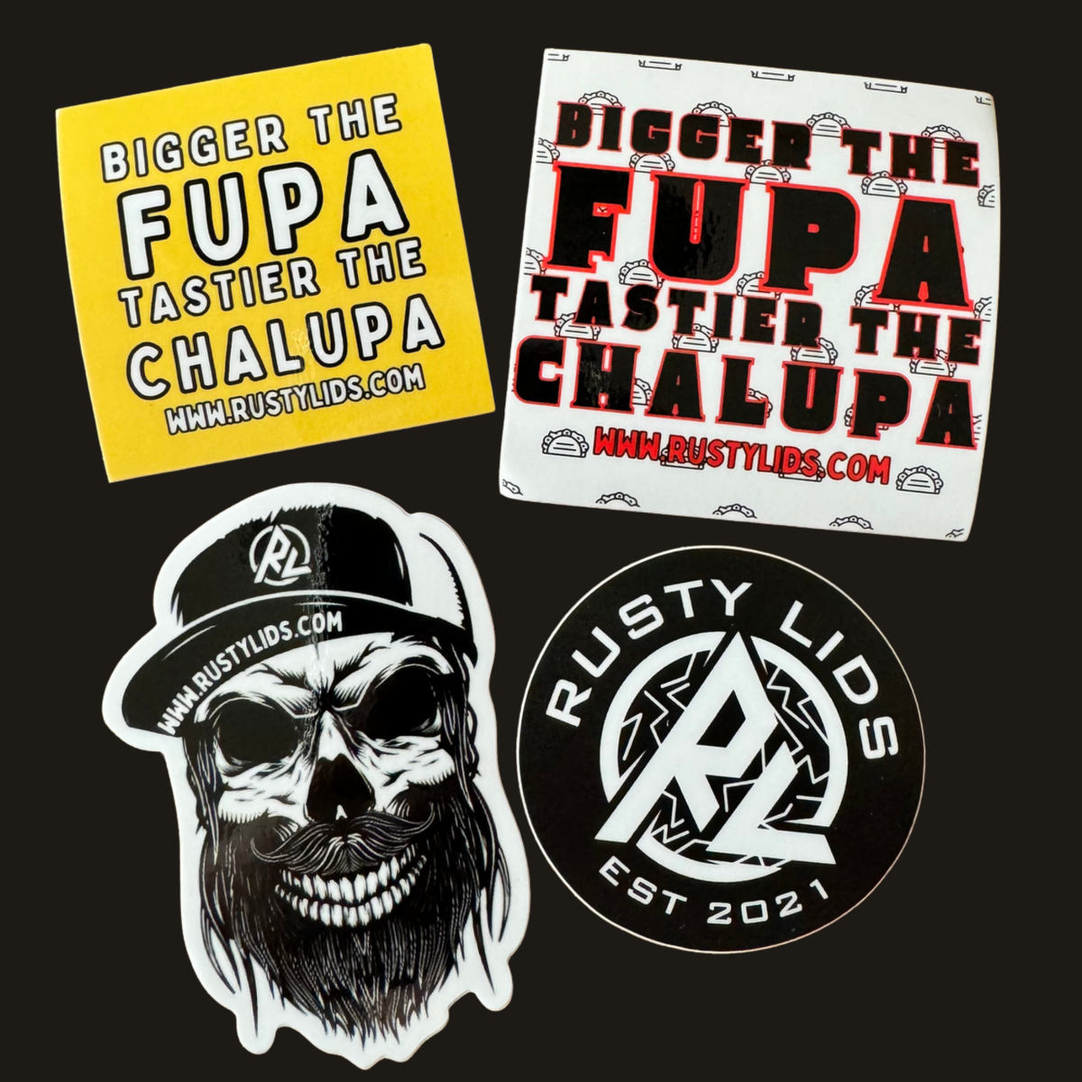 Fupa Sticker Bundle - 4 Pack – Rusty Lids