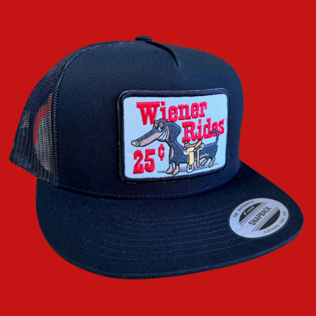 QUICK ORDER Wiener Rides Hat - WH patch | Blk 6006 – Rusty Lids