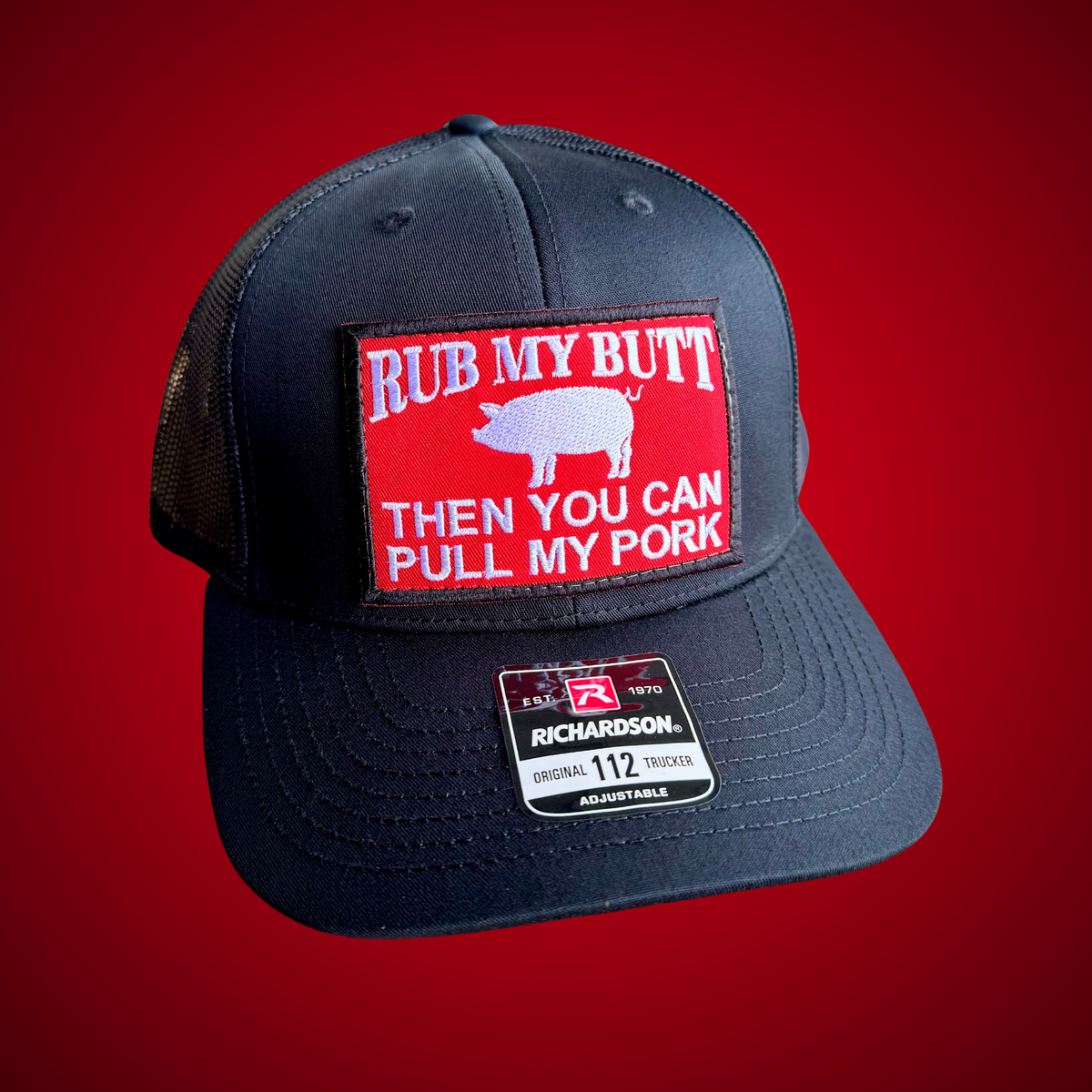 QUICK ORDER Rub My Butt Hat - Black 112 – Rusty Lids