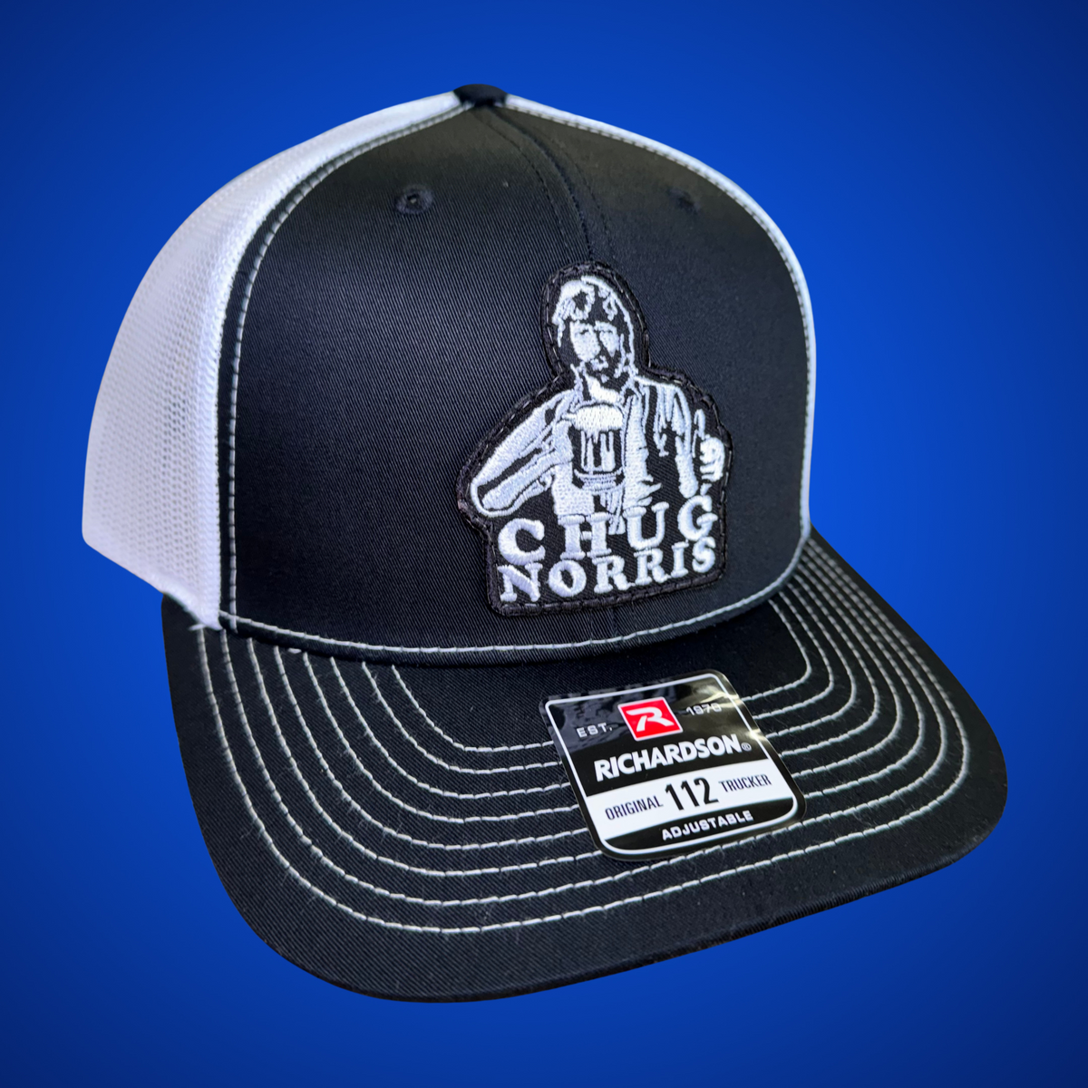 QUICK ORDER Chug Norris Hat - Blk/ Wh 112 – Rusty Lids