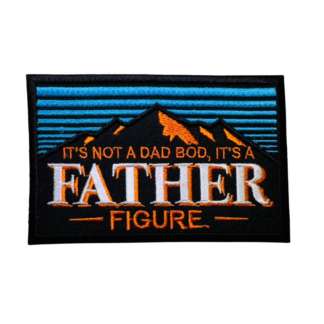 It’s Not a Dad Bod It’s a Father Figure Patch - Black – Rusty Lids
