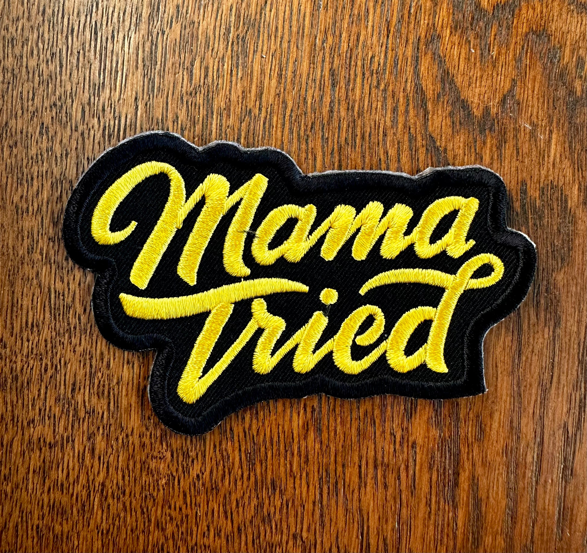 Mama Tried Patch - Gold/ Black – Rusty Lids