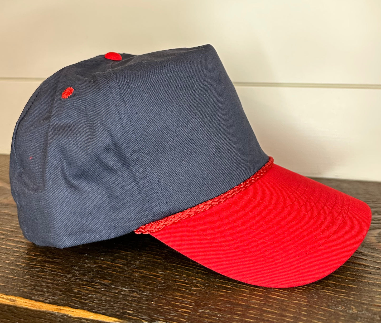 Cobra Two Tone Rope Hat - Navy/ Red – Rusty Lids