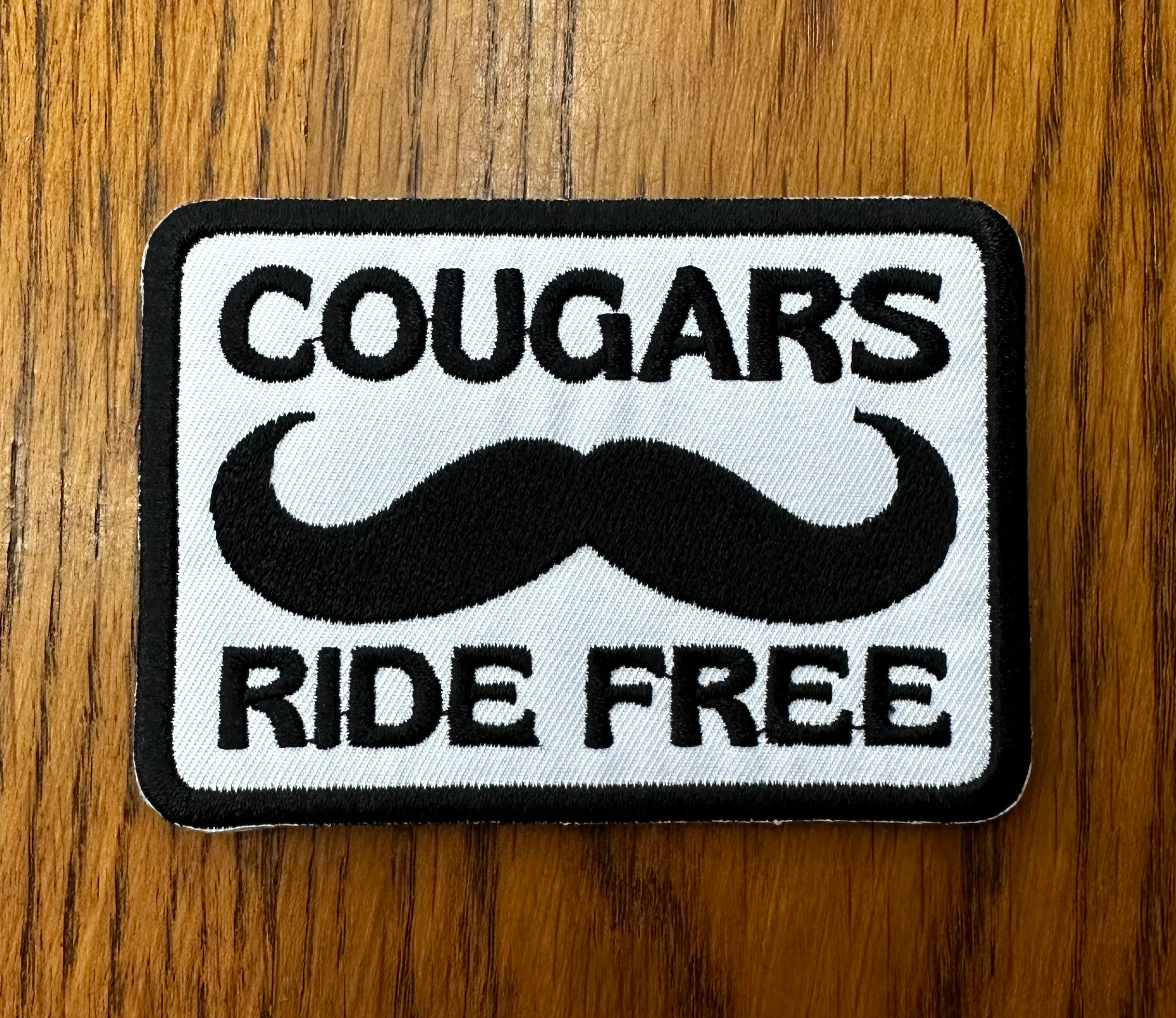 Cougars Ride Free Patch – Rusty Lids