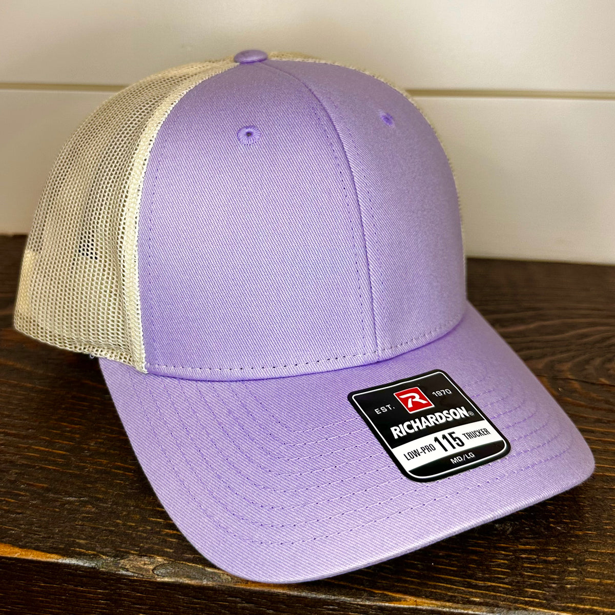 Richardson 115 MD/ LG Low Pro Trucker Hat - Lilac/ Birch – Rusty Lids