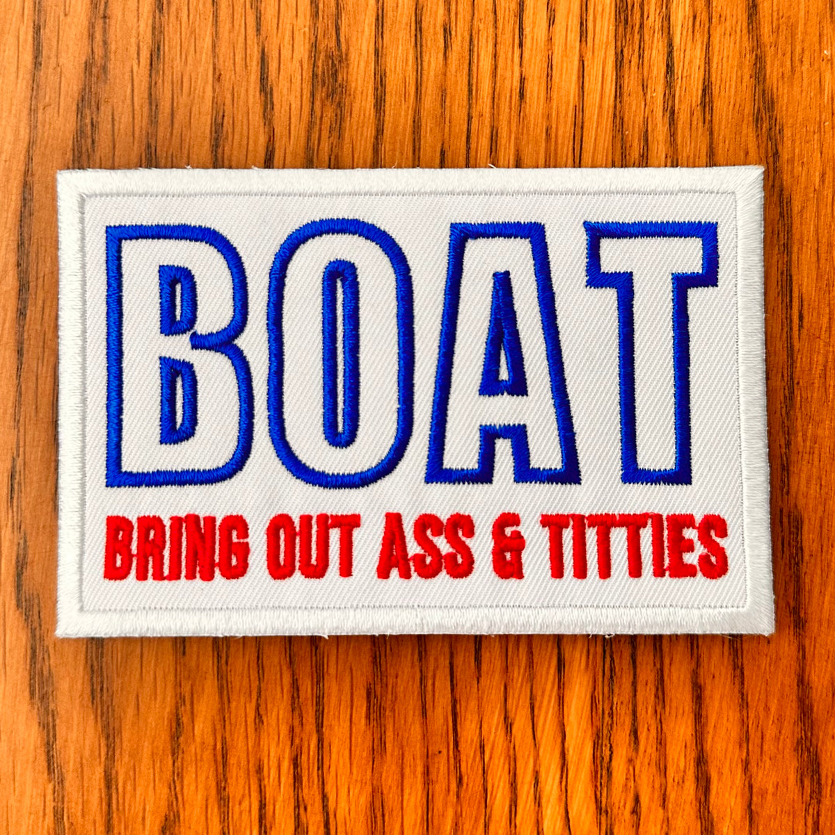 BOAT Patch - Red/ White/ Blue – Rusty Lids