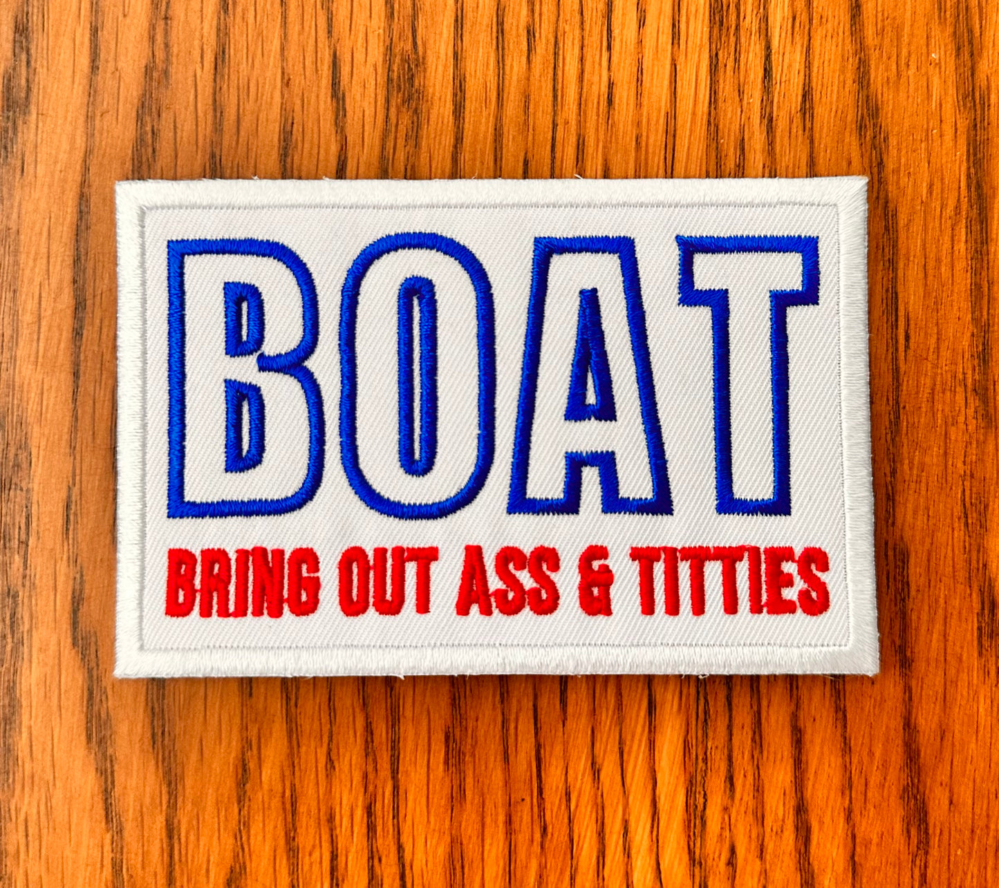 BOAT Patch - Red/ White/ Blue – Rusty Lids
