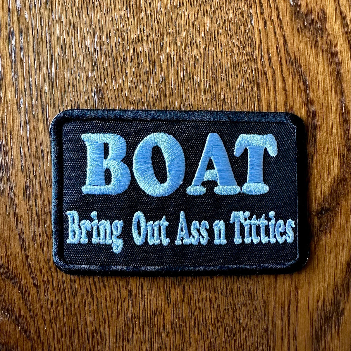 BOAT Patch - Black/ White – Rusty Lids