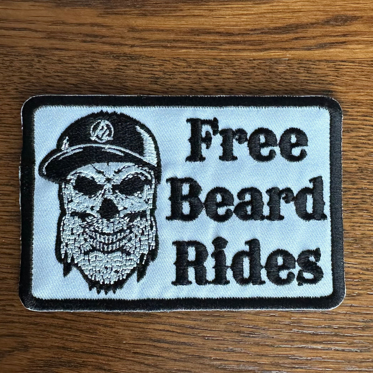 RL Skull Free Beard Rides Patch – Rusty Lids