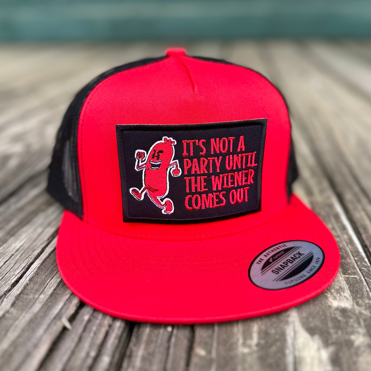 QUICK ORDER It’s Not a Party Wiener Hat - Red/ BLK 6006 – Rusty Lids