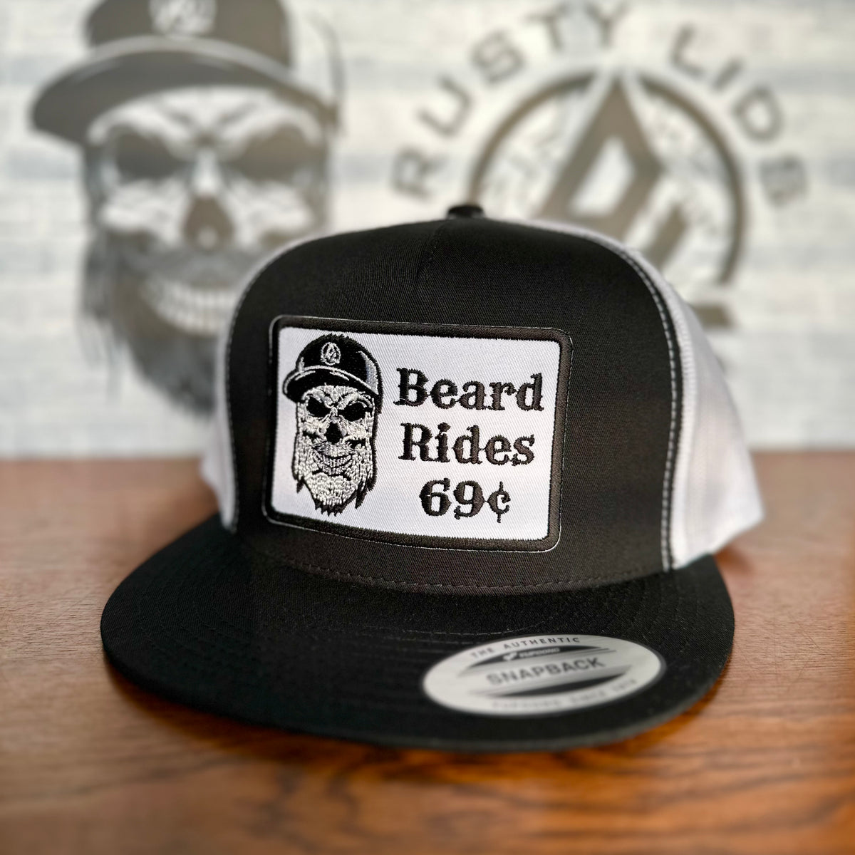 Rusty Lids Skull Beard Rides 69¢ Hat
