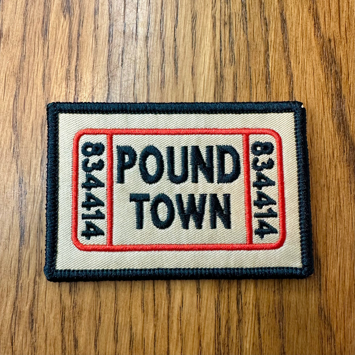Ticket to Pound Town Patch – Rusty Lids