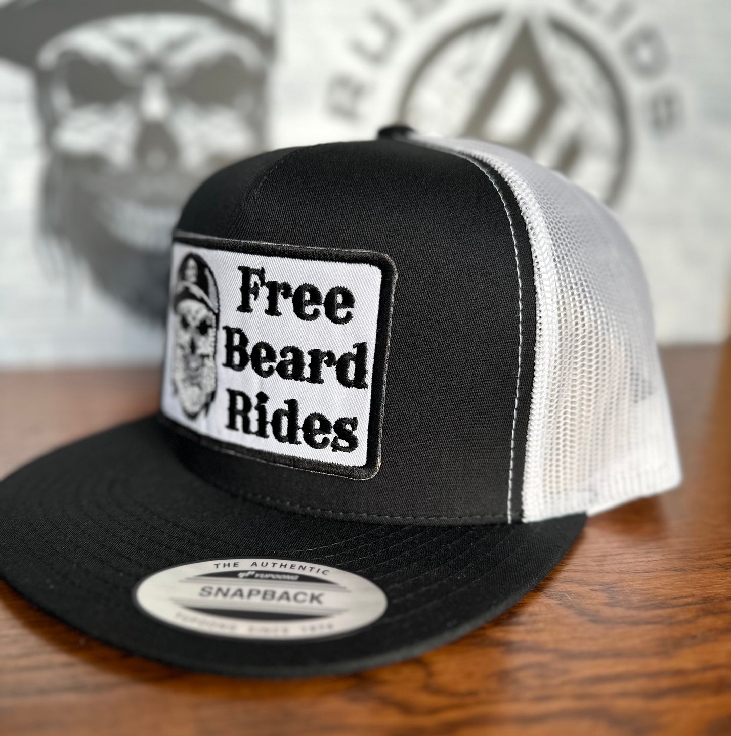 Rusty Lids Skull Free Beard Rides Hat