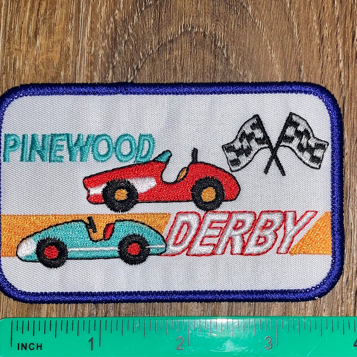 Pinewood Derby Patch – Rusty Lids