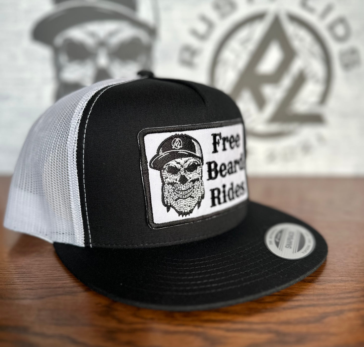 Rusty Lids Skull Free Beard Rides Hat